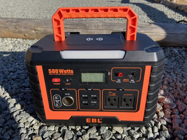 ソロキャンプに最適なコンパクト電源！EBL ポータブル電源 MP500 | ファミリーキャンピング